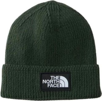 The North Face Bonnet Logo Box Cuffed - Homme - Sport - Vert - Taille: ONE Size