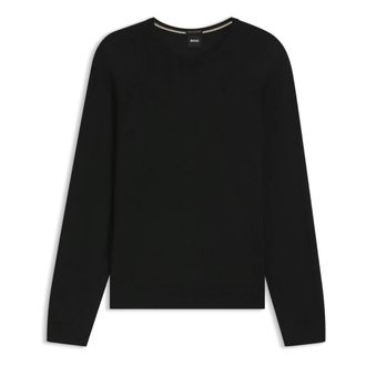 HUGO BOSS Leno-P Pullover - - Knitwear - Herren - Schwarzk - L