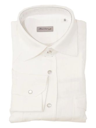 Sartorio Napoli Klassisches Hemd - Weiß