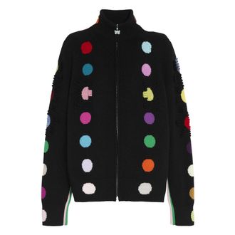 Barrie Kaschmir-Strickjacke mit Kapuze und Rei&szlig;verschluss - - Knitwear - Damen - Schwarzk - M