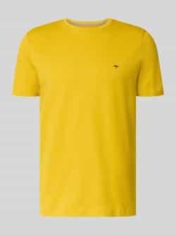 Fynch-Hatton T-Shirt mit Rundhalsausschnitt und Label-Stitching