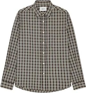 Nn.07 Chemise droite boutonn&eacute;e &agrave; carreaux