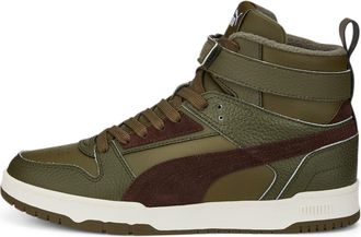 Puma RBD Game WTR, Unisex-Erwachsene Sneaker, DEEP Olive-Dark Chocolate-PUMA Team Gold