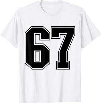 BDAZ 67 Schwarze Zahlen T-Shirt