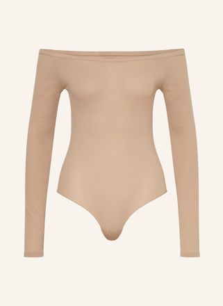 Alaia Ala&iuml;a Off-Shoulder-Body braun