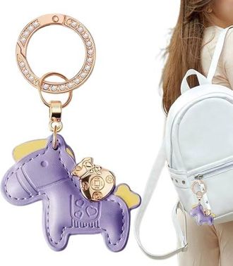 Generic Porte-cl&eacute;s cheval - Nouvel An 2026 de bon augure, breloque cheval pour le Nouvel An 2026 - pour sac &agrave; main, voiture, bureau, voyage, vacances, adultes