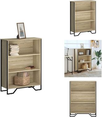 vidaXL Vidaxl - Bücherregal Sonoma-Eiche 80x31x106 cm Holzwerkstoff - Bücherregal - Bücherregale - Bücheraufbewahrung - Lagerschrank