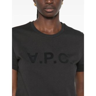 A.P.C. Logo-Print T-Shirt - Black