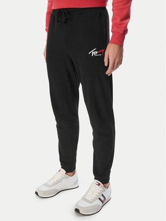 Tommy Jeans Jogginghose DM0DM23903 Schwarz Regular Fit