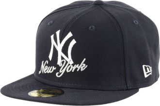 New Era New York Yankees Dual Logo Navy 59Fifty Basecap - 7 3/4-62cm (XXL)