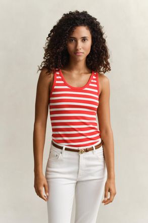 GANT Damen Gestreiftes Tanktop (XXS) PERFECT Rot