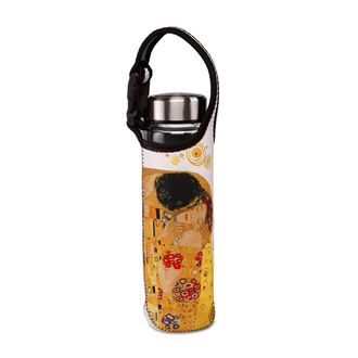 GOEBEL Trinkflasche mit Neoprenh&uuml;lle DER KUSS Gustav Klimt 700ml Goebel Porzellan