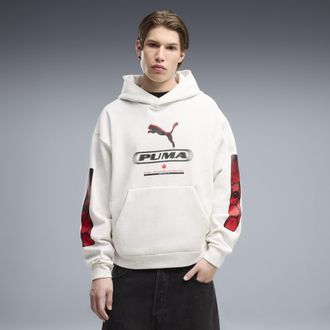 Puma Sport Boxy Graphic Fleece Hoodie Herren, Accessoires, Wei&szlig;, XXL