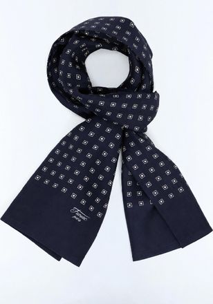 Fursac Foulard en soie &agrave; motif - Taille Unique - Homme
