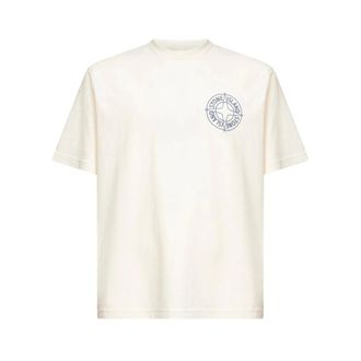 Stone Island Herren, Oberteile, Wei&szlig;, MGr&ouml;&szlig;e