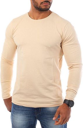 Young & Rich Langarmshirt Herren Uni Basic Longsleeve Rundhals round-Neck Unterziehshirt 2002 Rundhalsauschnitt unifarben langarm slim fit