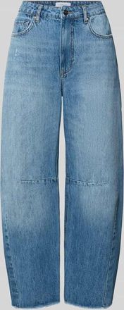 Rich & Royal Barrel Fit Jeans mit Fransen