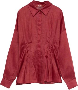 Max Mara Femme, Blouses et Chemises, Rouge, Taille: 36 FR Ora Shirt