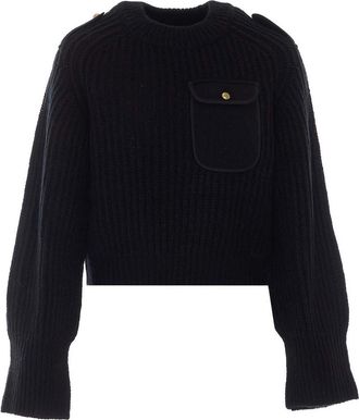 Pinko Pull Col Rond - Noir
