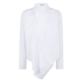 R&oacute;he Femme, Blouses et Chemises, Blanc, Taille: 38 FR Chemise portefeuille Tuxedo R&eacute;invent&eacute;e