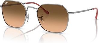 Ray-Ban Jim Sonnenbrillen Silber Fassung Rosa Glas 53-20