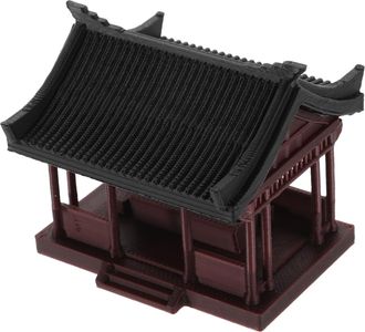 SOLUSTRE Miniatur pagodenfigur Chinesisches Architekturmodell Bonsai Terrarium Dekoration Chinesischer Pavillon Garten Ornament für Aquarium Landschaftsdeko Ze