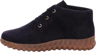 Semler Samt-Chevro Schn&uuml;rstiefelette - - Shoes - Damen - Blau - 40 EU