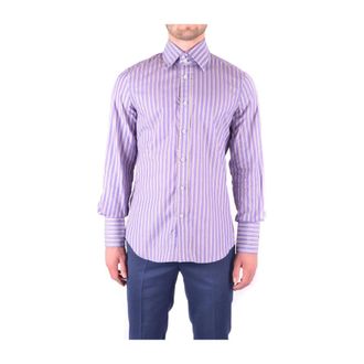 Dsquared2 Lila Gestreiftes Herrenhemd Fr&uuml;hling/Sommer - - Shirts - Herren - Lila - M