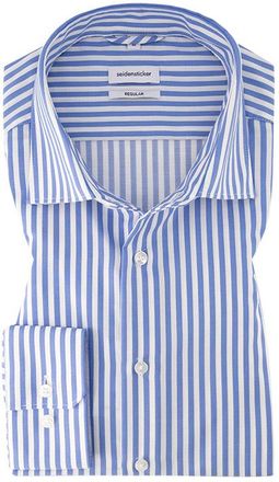 Seidensticker Seidensticker Herren Hemd blau gestreift