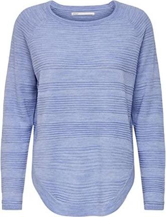 Only Pull en Tricot Fin pour Femme | Manches Longues col Rond | Pull Basique Stretch OnLCAVIAR, Couleurs : Violet, Taille : S, Windsurfer/détail : chiné, S