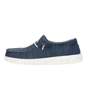 HeyDude Wendy Stretch Sox - Zapatos Estilo Mocasín para Mujer, Navy, 38