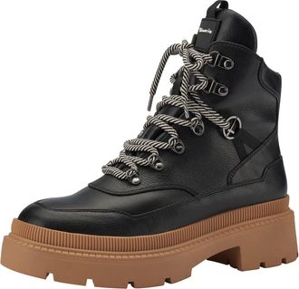 Tamaris Damen Mode-Stiefel, Modisch, Black Comb, 39 EU