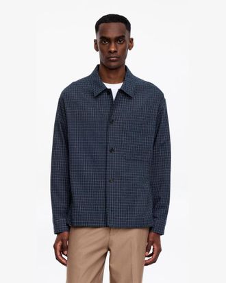 Arket Hemd Aus Seersucker -Blau