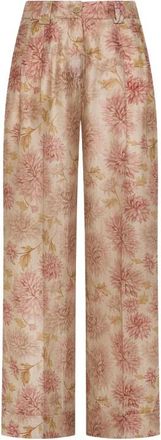 Seventy Femme, Pantalons, Rose, Taille: 36 FR Pantalone in organza fiammata