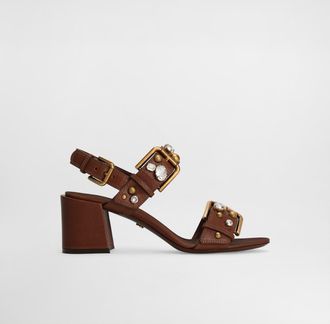 Dolce & Gabbana Cowhide Keira Sandals With Embellishements - Frau Sandalen Und Wedges Multicolor 40.5