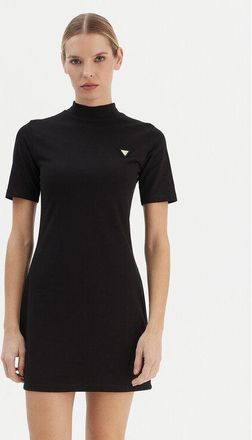 Guess Kleid f&uuml;r den Alltag V6RK04 J1314 Schwarz Regular Fit