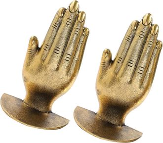 Supvox 1 Paar Buchst&uuml;tzen aus Eisen Retro Metall Buchhalter Dekorativ Stabil f&uuml;r B&uuml;ro Regal Schreibtisch