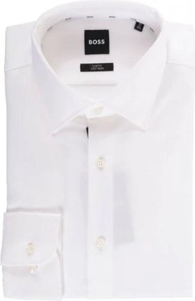 HUGO BOSS Homme, Chemises, Blanc, Taille: 3XL H-Hank Kent Chemise Slim-fit Facile &agrave; Repasser