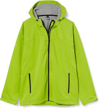 Trigema Herren Softshell-Kapuzen Jacke, Gelb (Lemon 271), XXX-Large (Herstellergr&ouml;&szlig;e: XXXL)