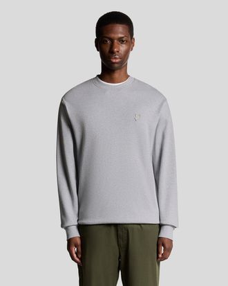 Lyle & Scott Schweres Sweatshirt mit Rundhalsausschnitt - Grau