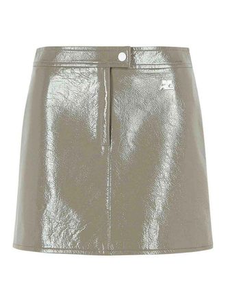 Courr&egrave;ges Mini Jupe - Gris