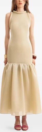 Gemy Maalouf sleeveless midi dress - Nude