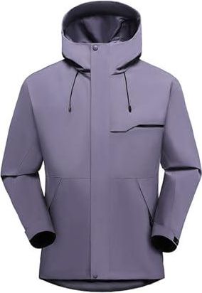 Generic Vestes d&eacute;contract&eacute;es &agrave; capuche pour femmes, coupe-vent, l&eacute;g&egrave;res, pour toutes les saisons, manteau basique confortable et &eacute;l&eacute;gant 2026, violet, 3XL