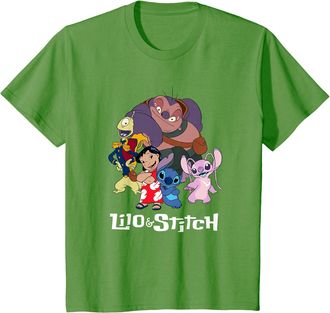 Disney Lilo & Stitch Group Shot Ohana Portrait T-Shirt