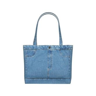Guess Sac cabas jean en coton m&eacute;lang&eacute;
