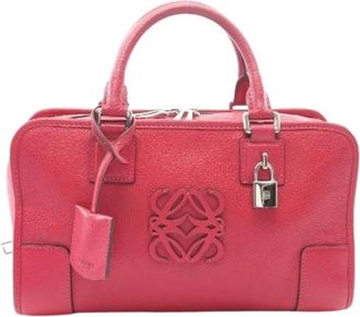Loewe Pre-owned Amazona 28 Sac &agrave; main en cuir - Femme - Pre-owned - Rose - Taille: ONE Size