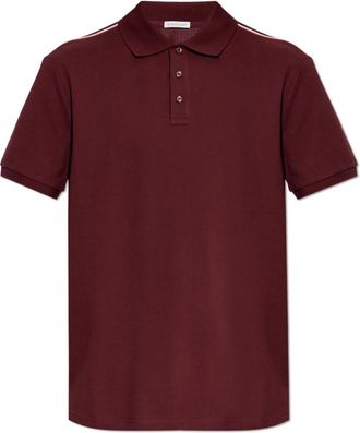 Moncler Homme, Tops, Rouge, Taille: XL Polo avec &eacute;cusson logo