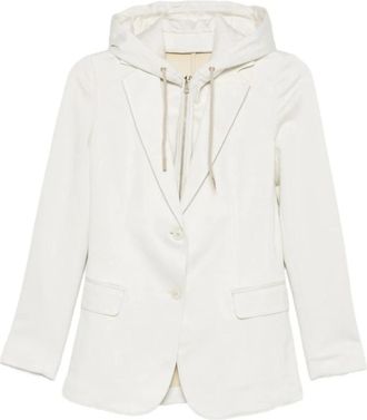 Eleventy Femme, Vestes, Blanc, Taille: 38 FR Blazers