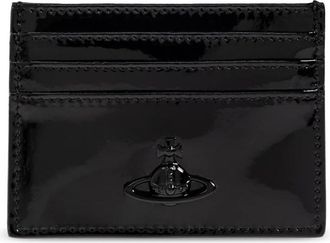 Vivienne Westwood Femme, Accessoires, Noir, Taille: ONE Size Porte-cartes laqué