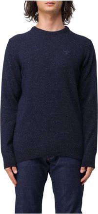Barbour Homme, Pulls, Bleu, Taille: 2XL Speckle Crew Neck Jumper